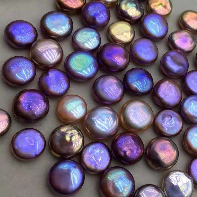 020. Button Pearls colourful or white(4-5PCS) – xnpearl